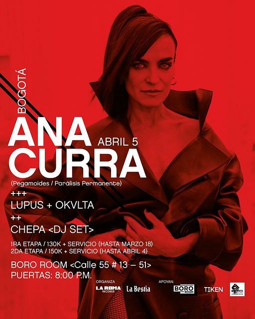 Evento Ana Curra|Conciertos, Festivales.
