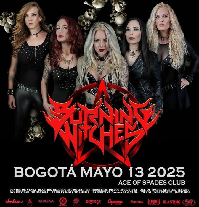 Evento Burning Witches|Conciertos, Festivales.