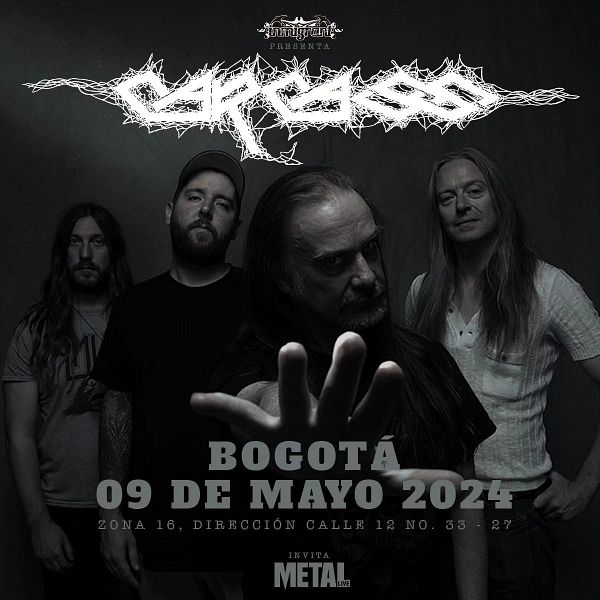 Evento Carcass|Conciertos, Festivales.