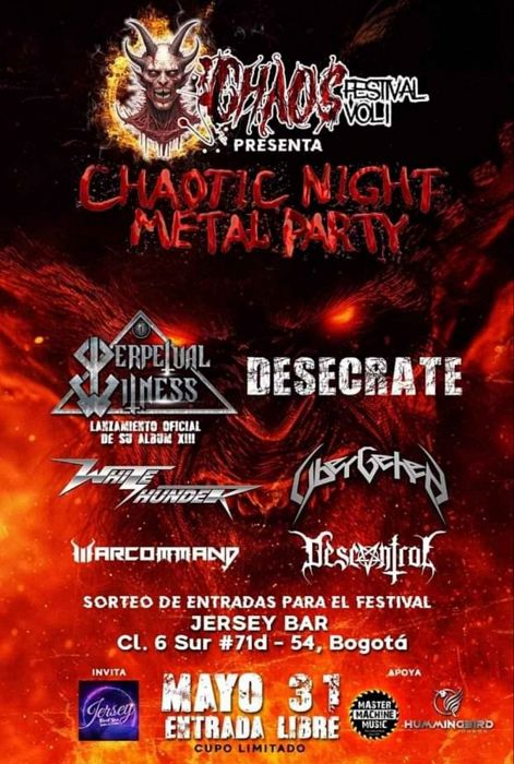 Evento Chaotic Night Metal Party|Conciertos, Festivales.
