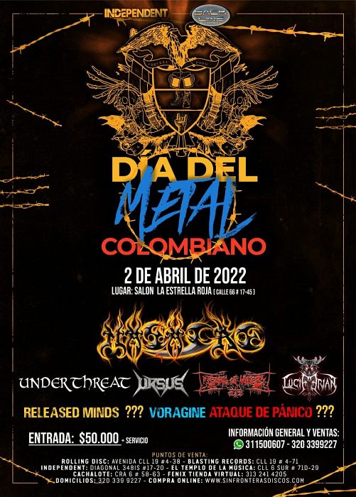 Evento Dia Del Metal Colombiano|Conciertos, Festivales.