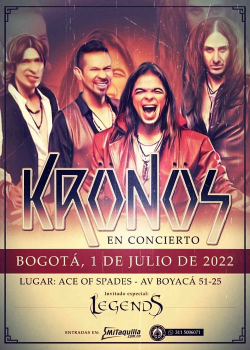 Evento Gira De Kronos|Conciertos, Festivales.