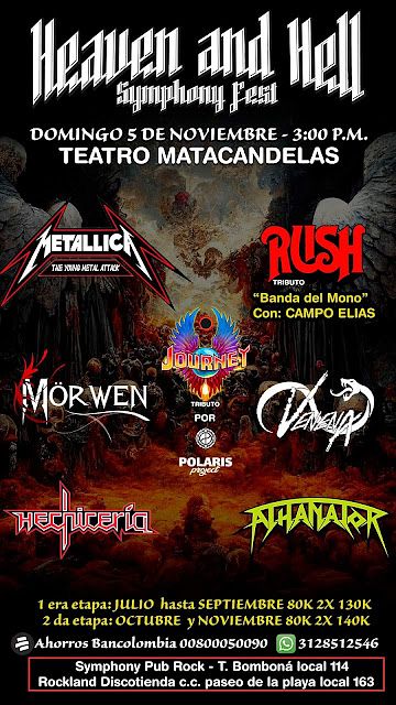Evento Heaven And Hell Symphony Fest|Conciertos, Festivales.