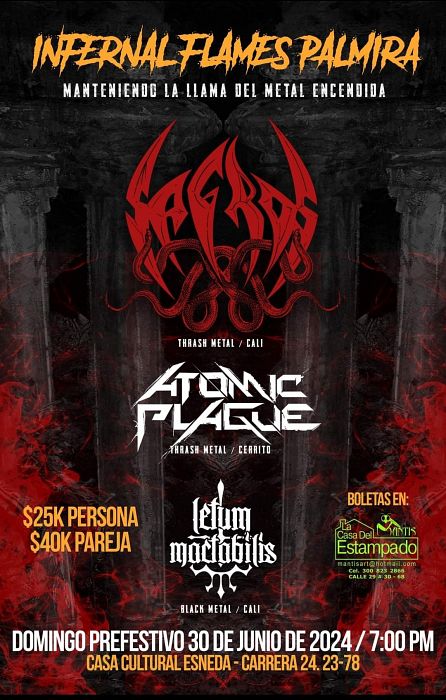 Evento Infernal Flames|Conciertos, Festivales.