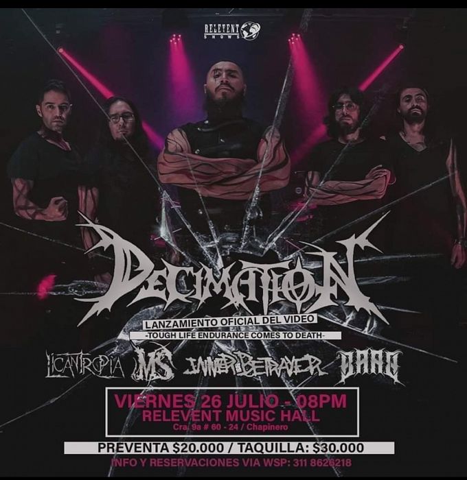 Evento Lanzamiento Decimation|Conciertos, Festivales.