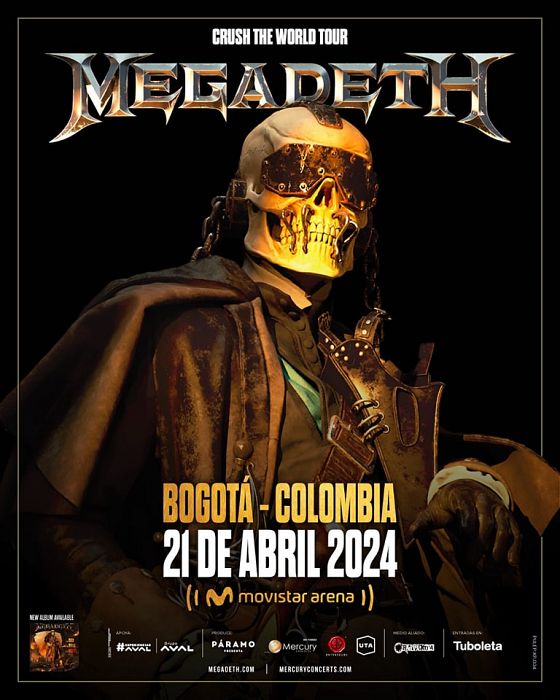Evento Megadeth|Conciertos, Festivales.