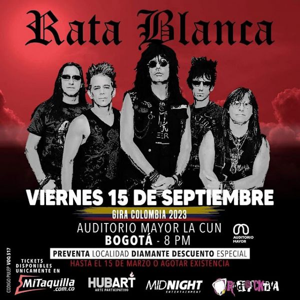 Evento Rata Blanca|Conciertos, Festivales.